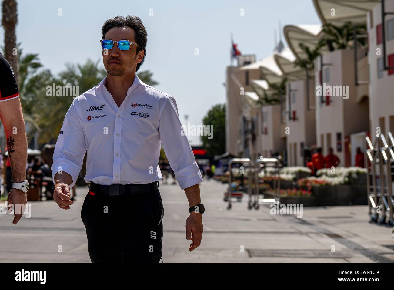 Sakhir, Bahrain, February 28, Ayao Komatsu, from Japan competes for ...