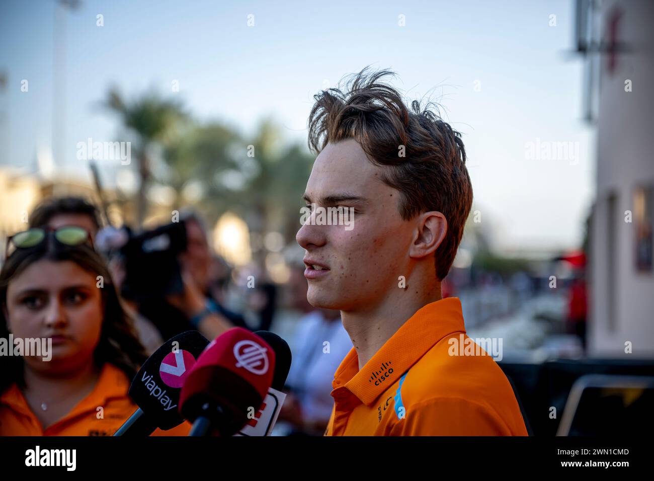 Sakhir, Bahrain, February 28, Oscar Piastri, from Australia competes ...