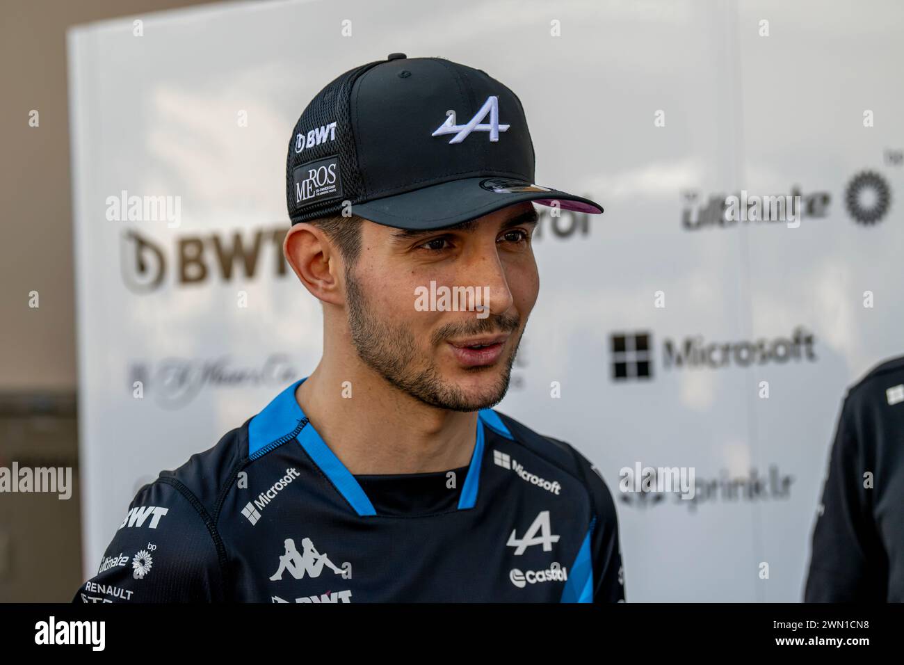 Sakhir, Bahrain, February 28, Esteban Ocon, from France competes for ...