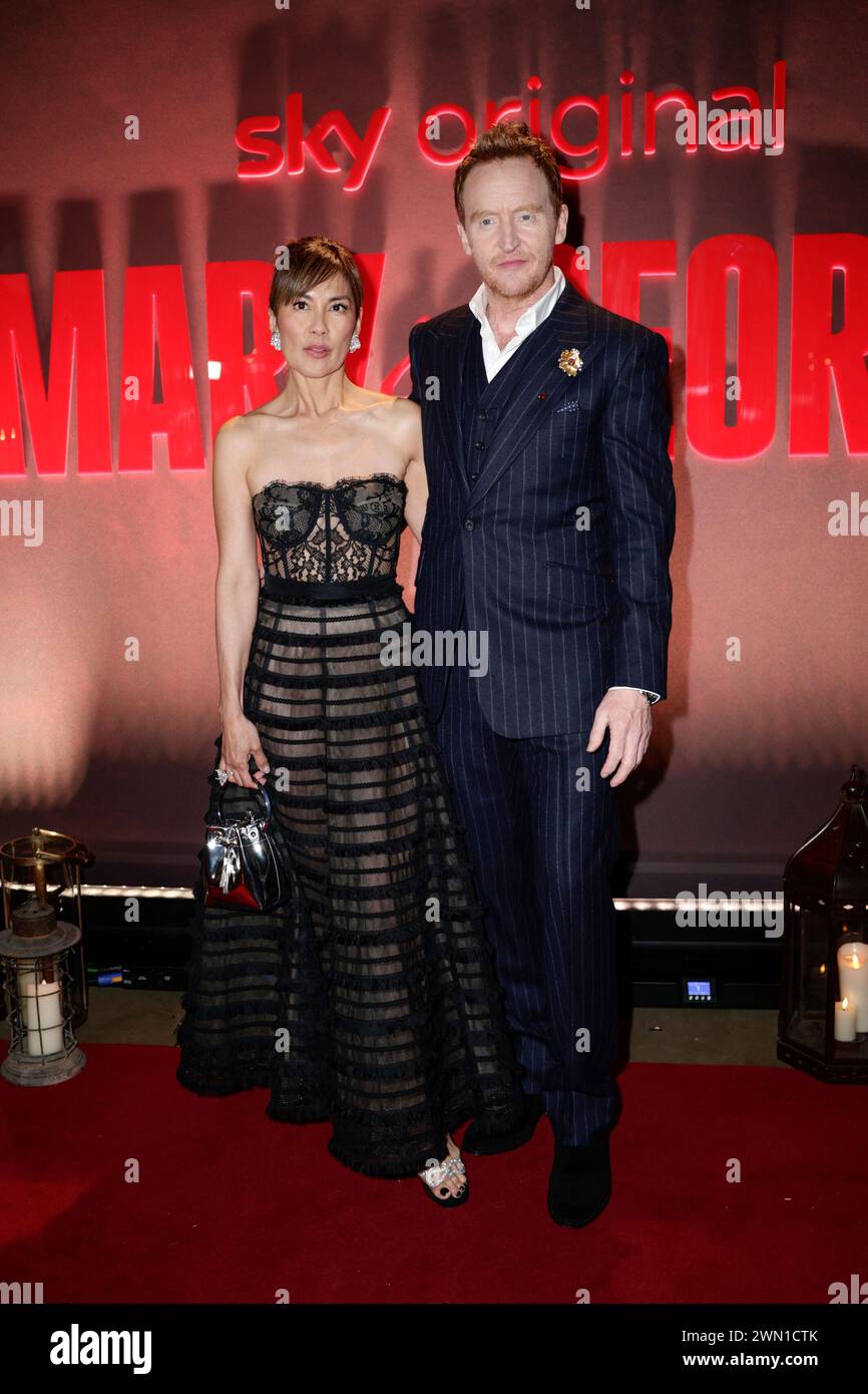 Mai Nguyen, left, and Tony Curran pose for photographers upon arrival ...