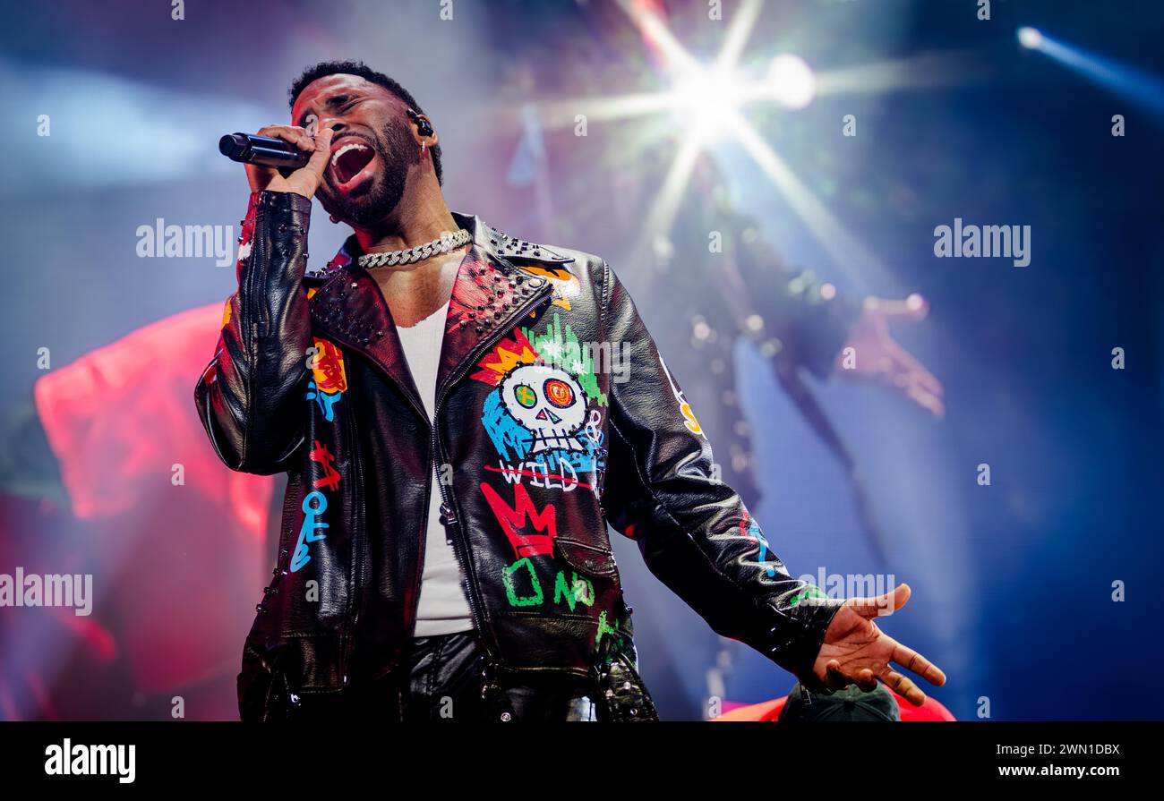 ROTTERDAM - Jason Derulo during a concert in Ahoy. Due to the great ...