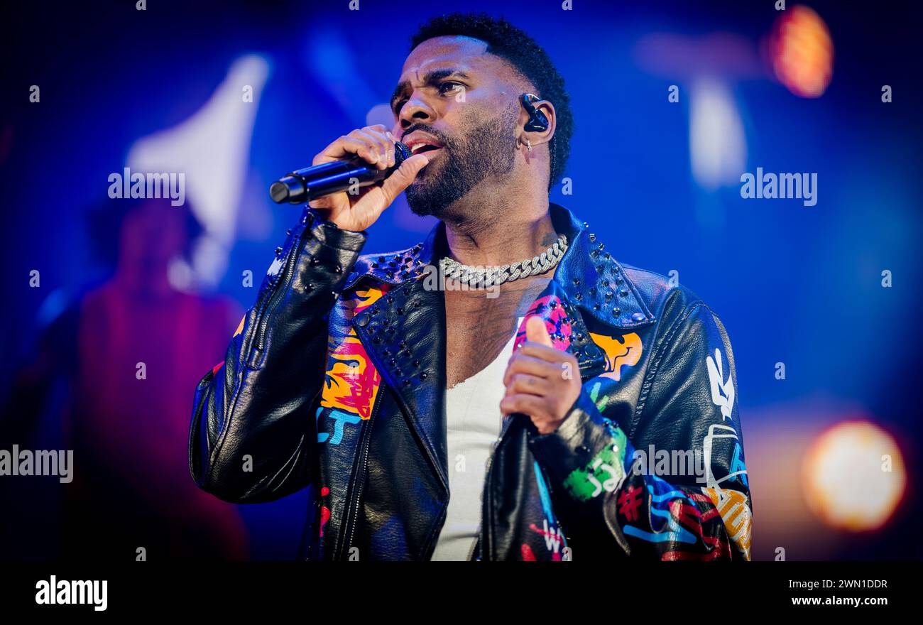ROTTERDAM - Jason Derulo during a concert in Ahoy. Due to the great ...