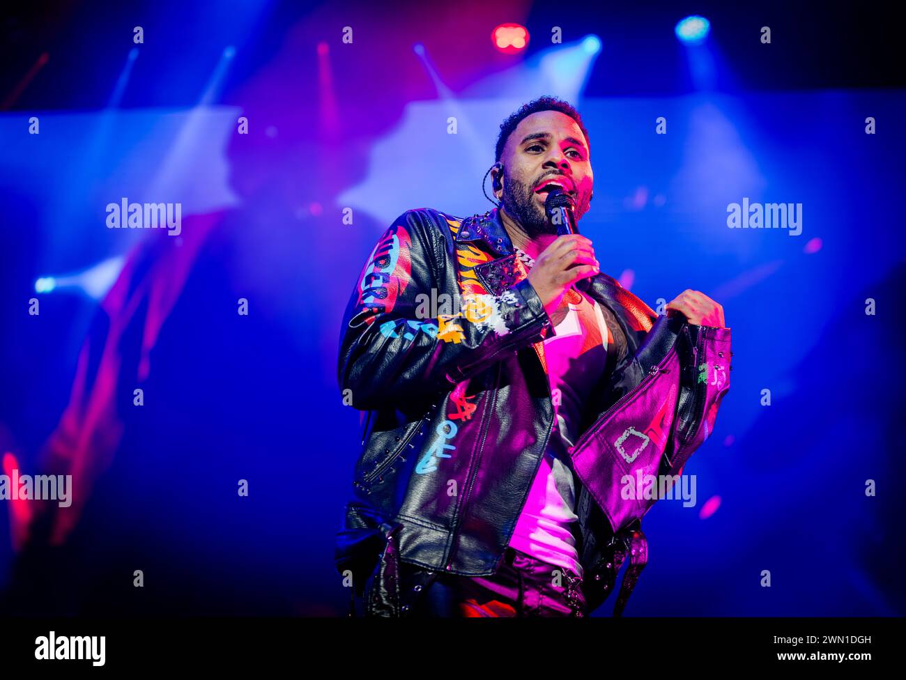 ROTTERDAM - Jason Derulo during a concert in Ahoy. Due to the great ...