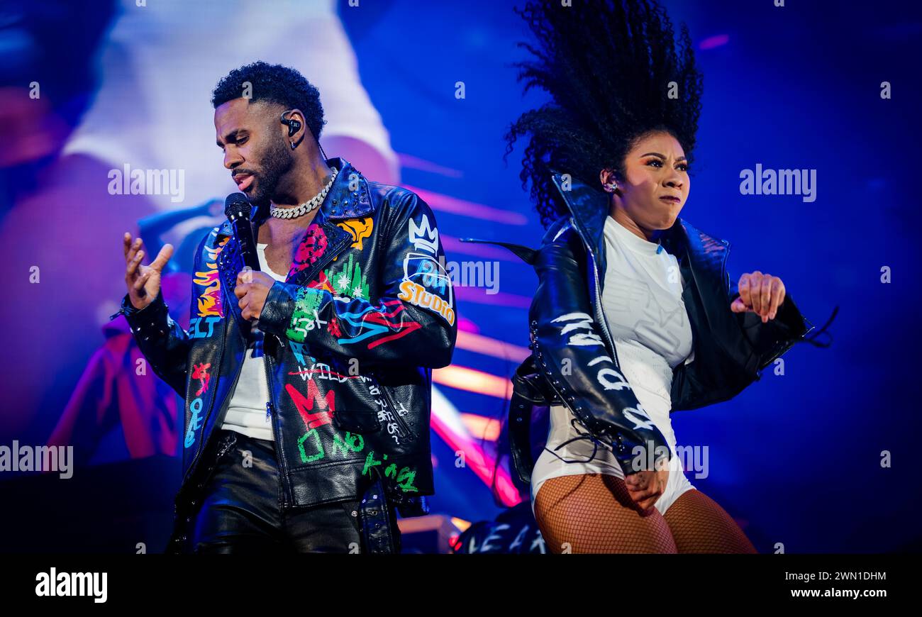 ROTTERDAM - Jason Derulo during a concert in Ahoy. Due to the great ...