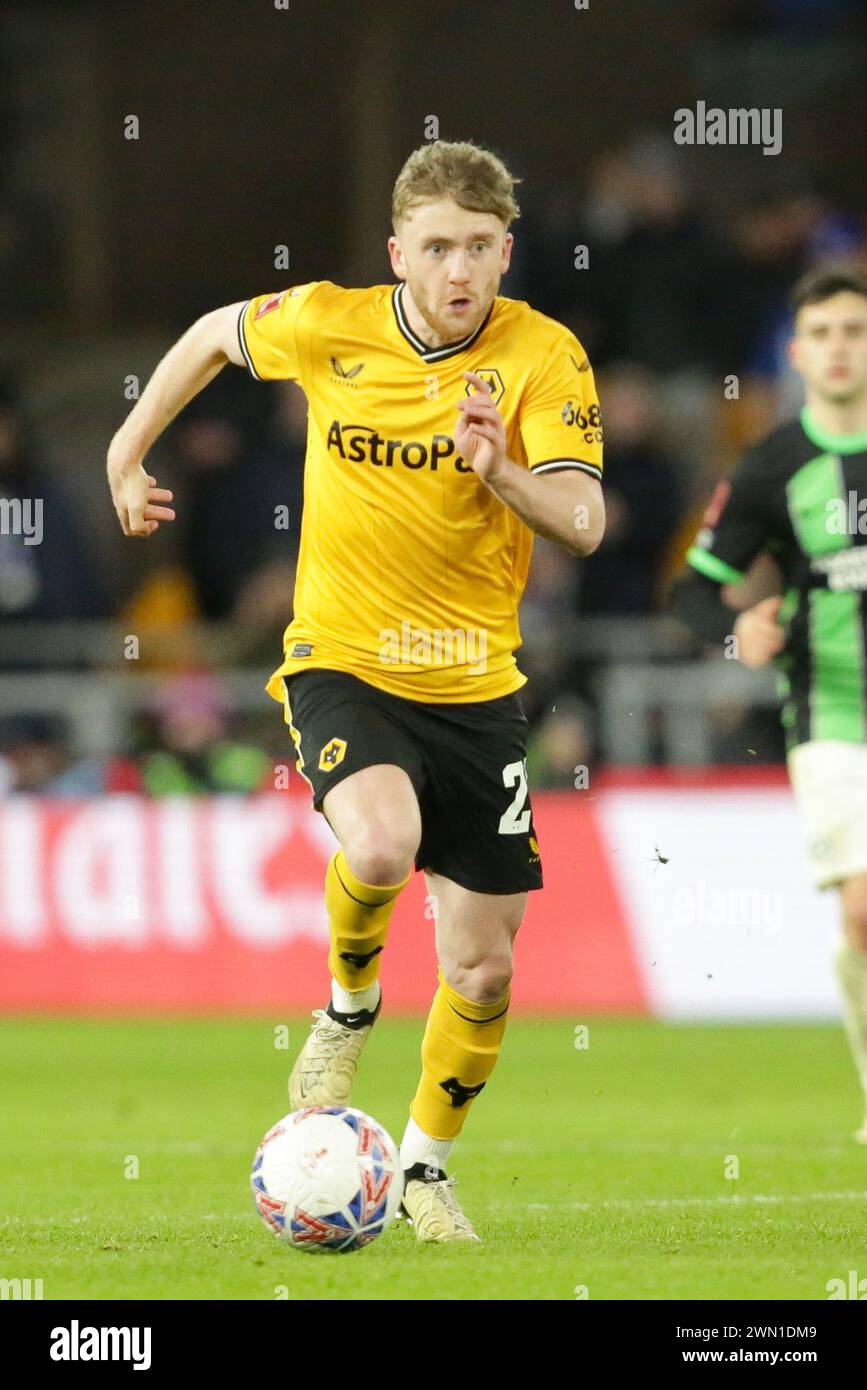 Tommy Doyle of Wolves during the FA Cup Fifth Round match between ...