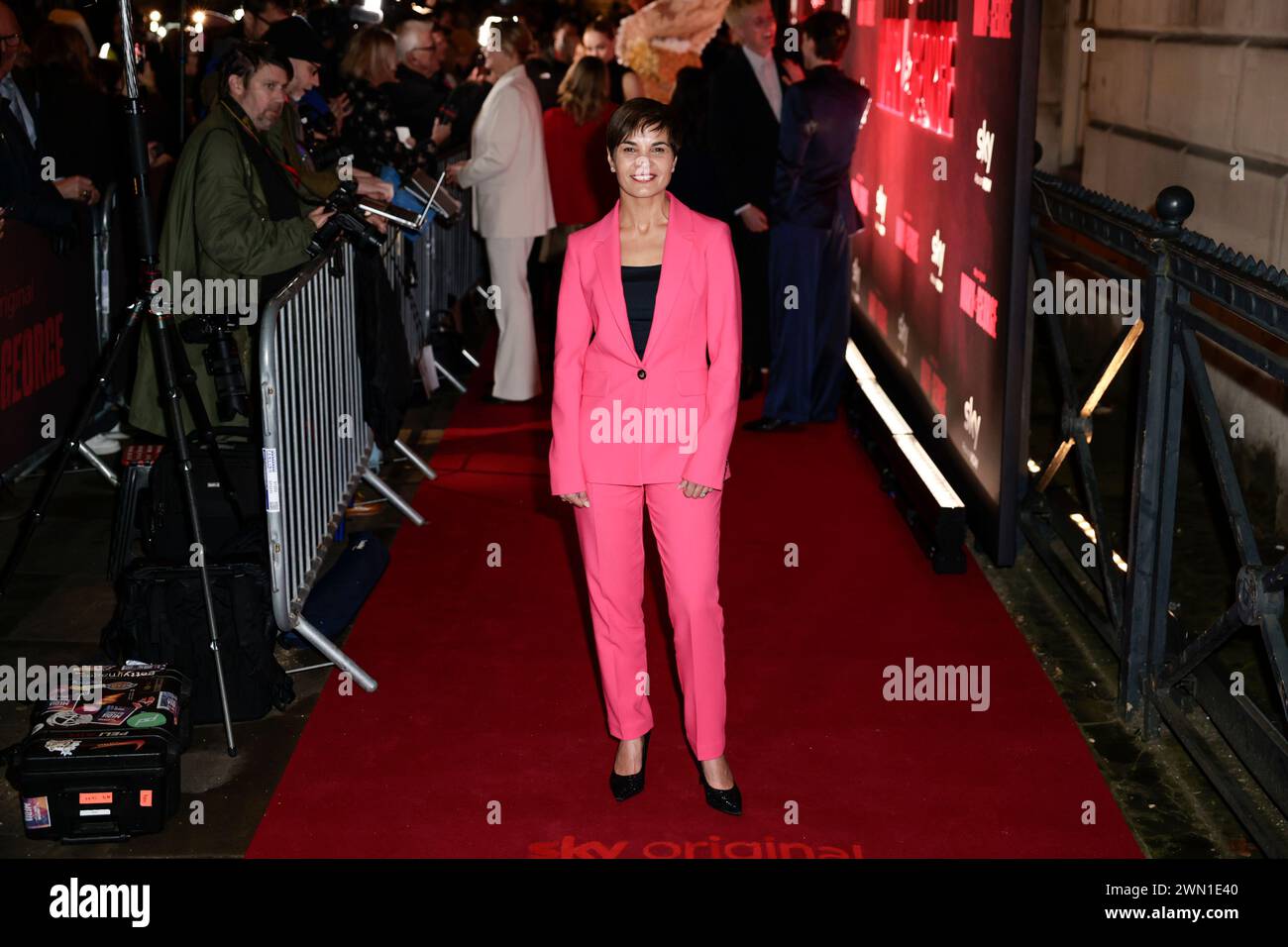 Rina Mahoney poses for photographers upon arrival at the UK premiere of ...