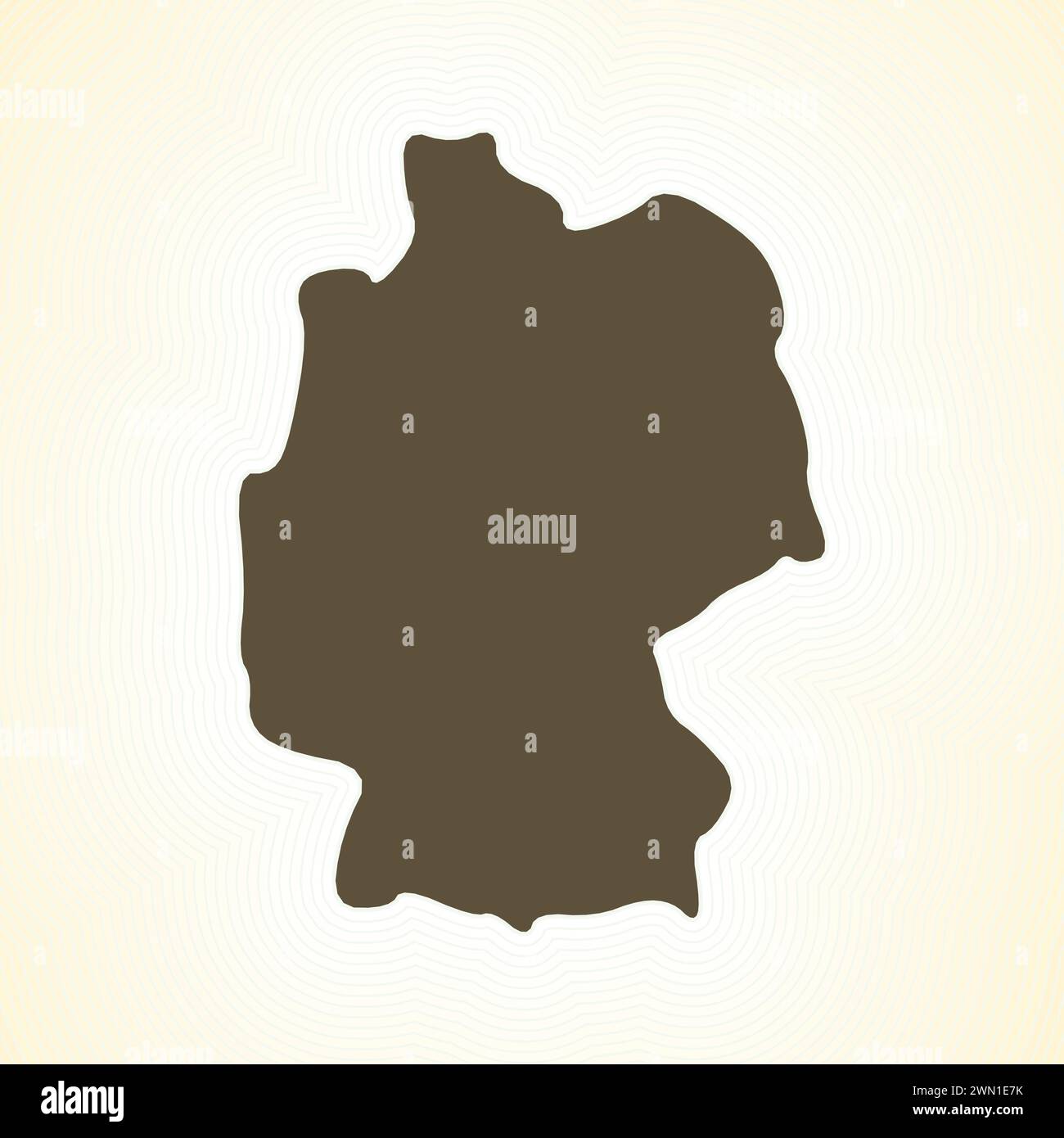 Germany map icon. Country shape on radiant striped gradient background ...