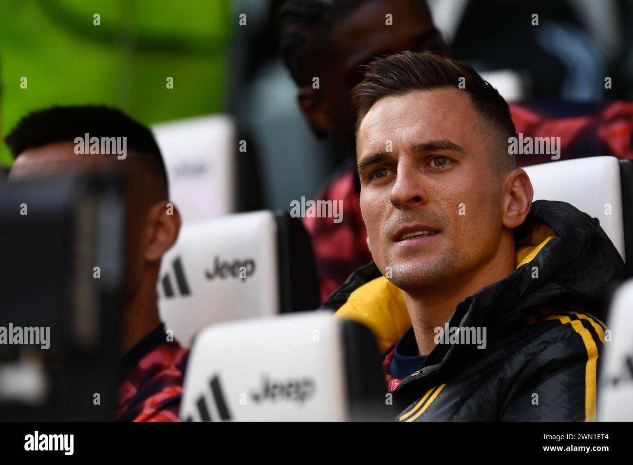 Arkadiusz Milik of Juventus looks on during the Serie A Football match ...