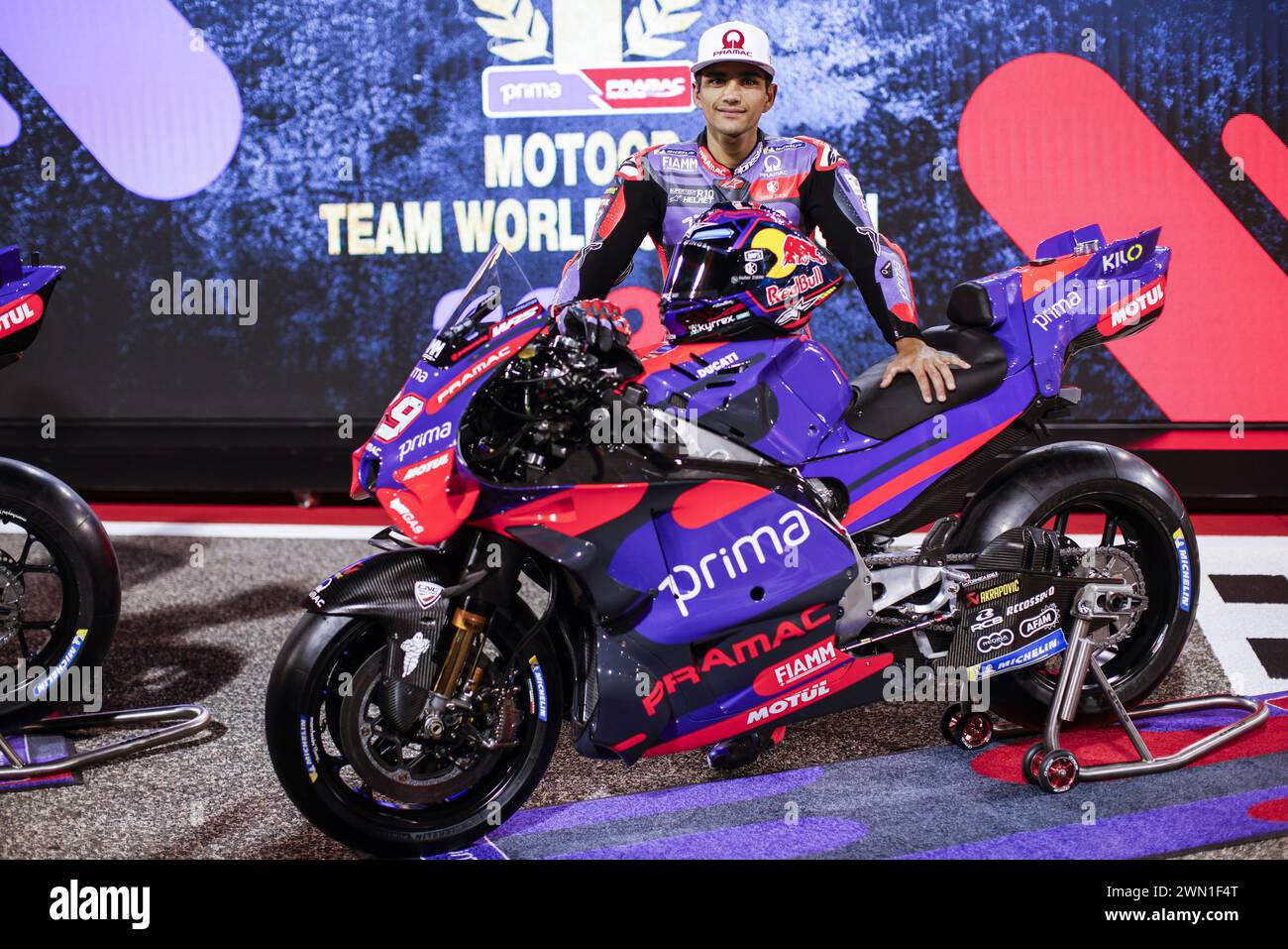 Moto GP Prima Pramac Racing presentation with Jorge Martin, portrait at ...