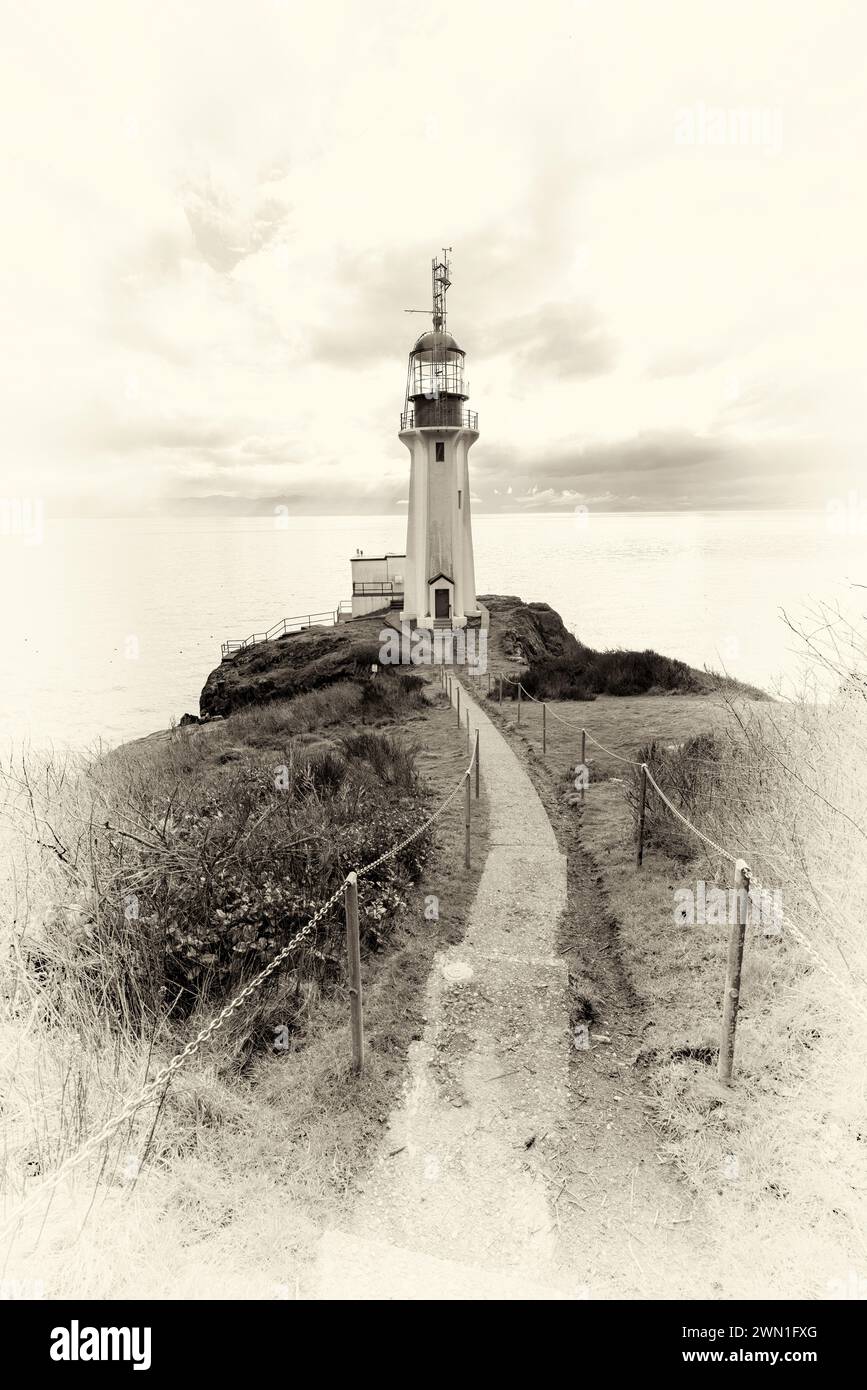 Historic Sheringham Point Lighthouse (B&W Filter) - Shirley, Vancouver ...
