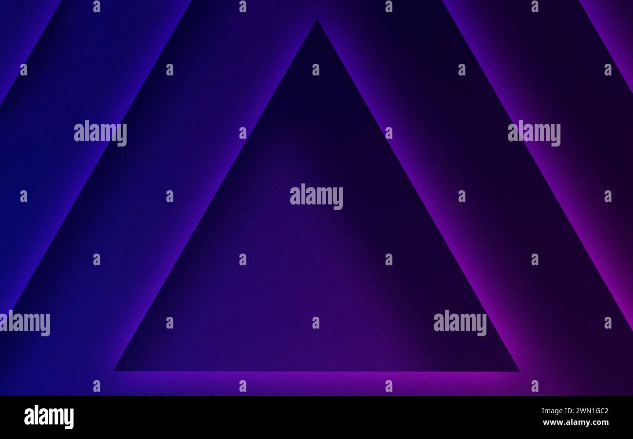Psychedelic triangles purple background. Abstract border frame Stock ...