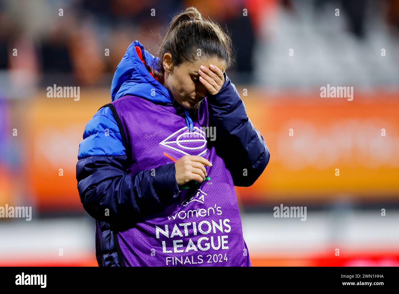 HEERENVEEN, NETHERLANDS - FEBRUARY 28: Danielle van de Donk ...