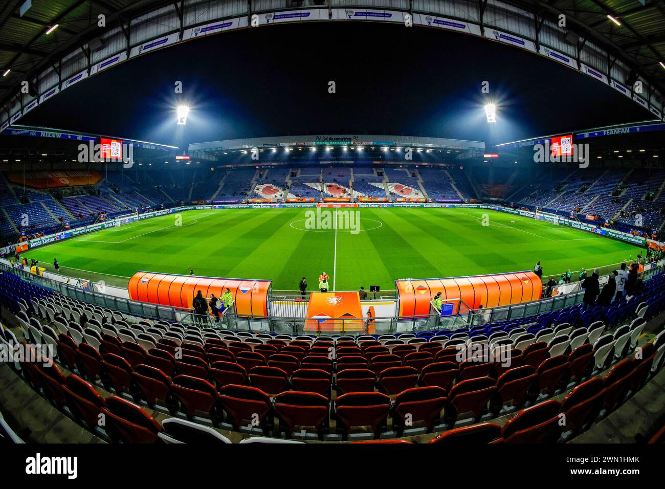 HEERENVEEN, NETHERLANDS - FEBRUARY 28: Abe Lenstra Stadium general view ...