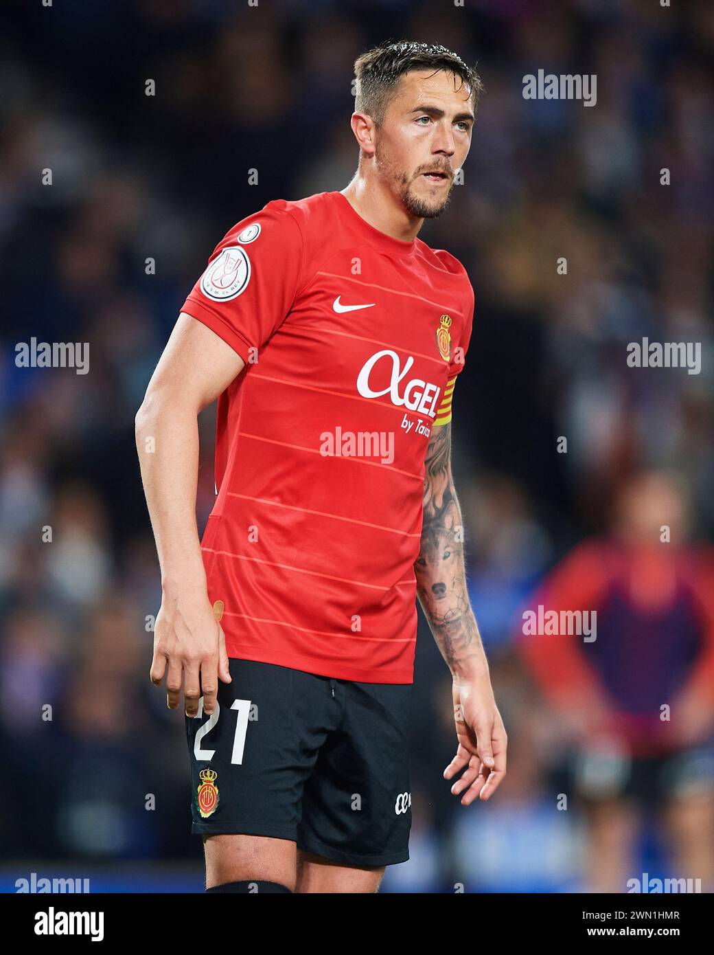 Antonio Jose Raillo of RCD Mallorca looks on during the Copa El Rey ...