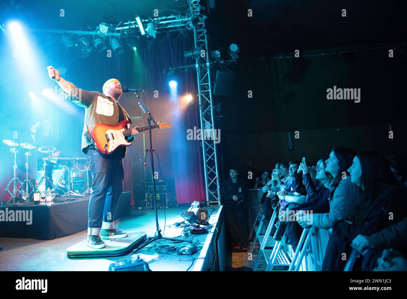 British singer and songwriter, Tom Walker, performing live at the Lido ...