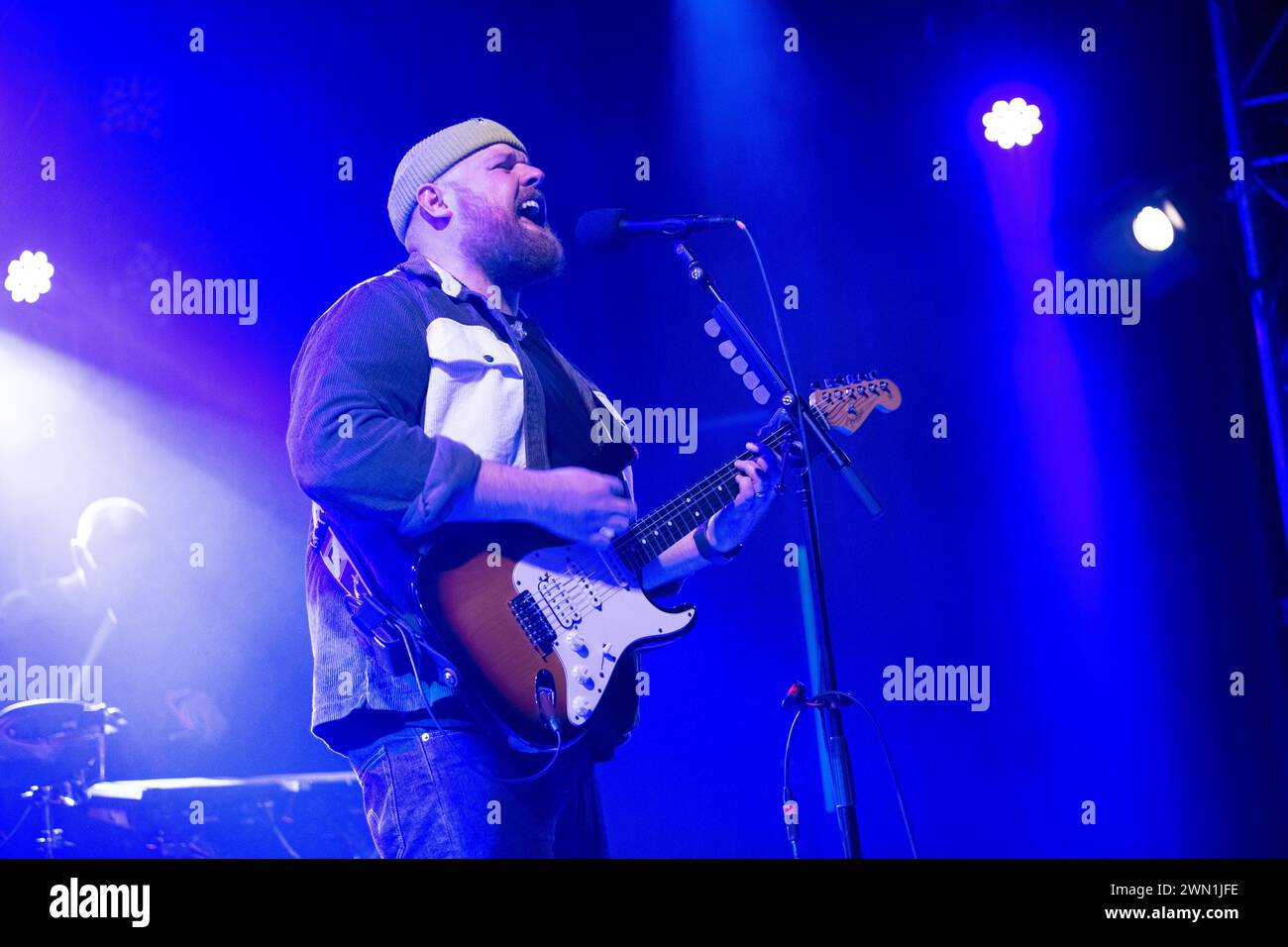 British singer and songwriter, Tom Walker, performing live at the Lido ...
