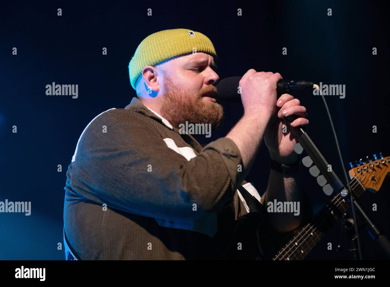 British singer and songwriter, Tom Walker, performing live at the Lido ...