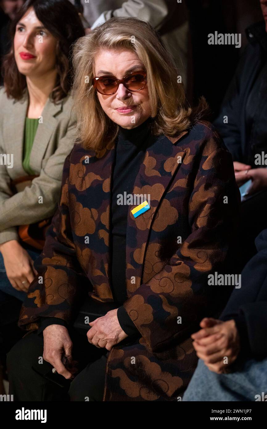 Catherine Deneuve attends the Dries Van Noten Fall/Winter 2024-2025 ...