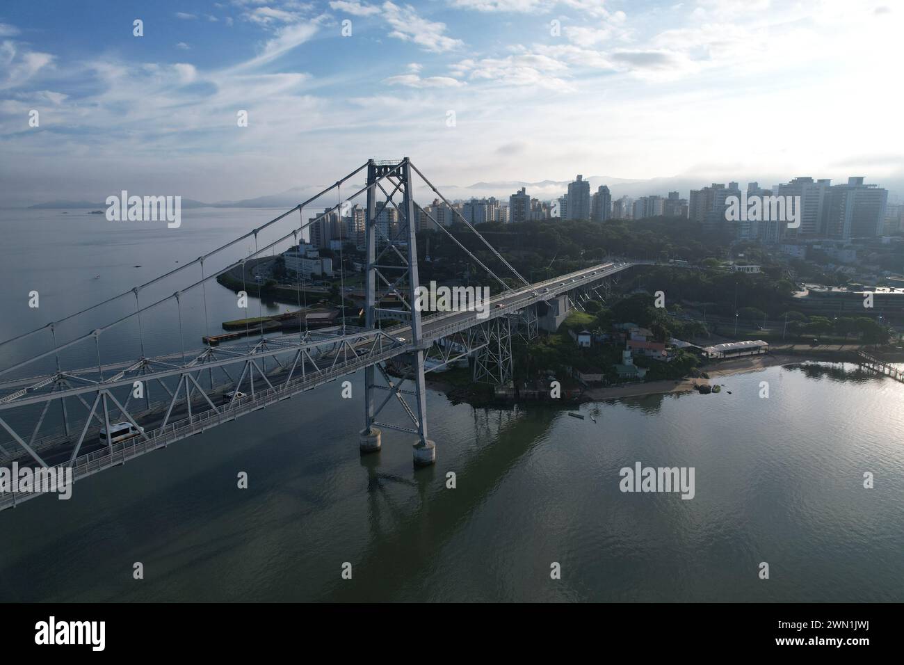 The Hercilio Luz Bridge, in Florianopolis, Brazil Stock Photo - Alamy