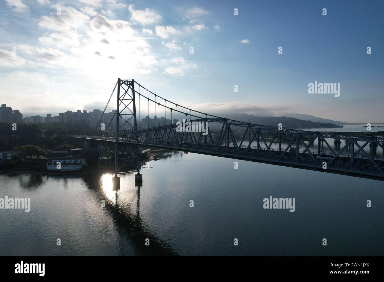 The Hercilio Luz Bridge, in Florianopolis, Brazil Stock Photo - Alamy