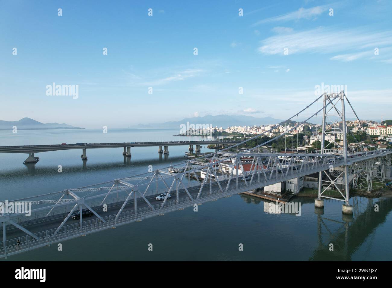 The Hercilio Luz Bridge, in Florianopolis, Brazil Stock Photo - Alamy