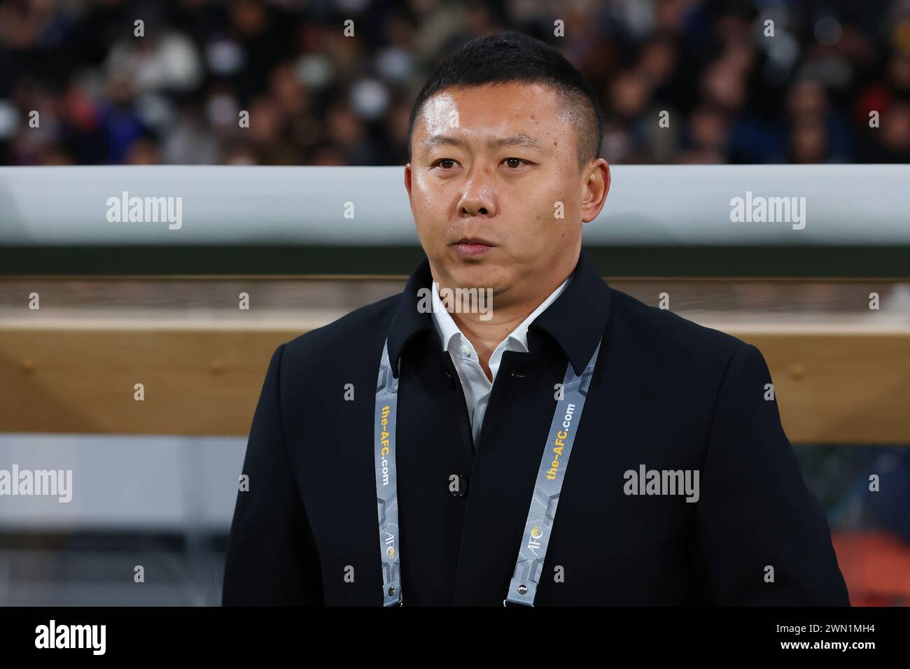 Tokyo, Japan. 28th Feb, 2024. Ri Yu-il head coach (PRK) Football/Soccer ...