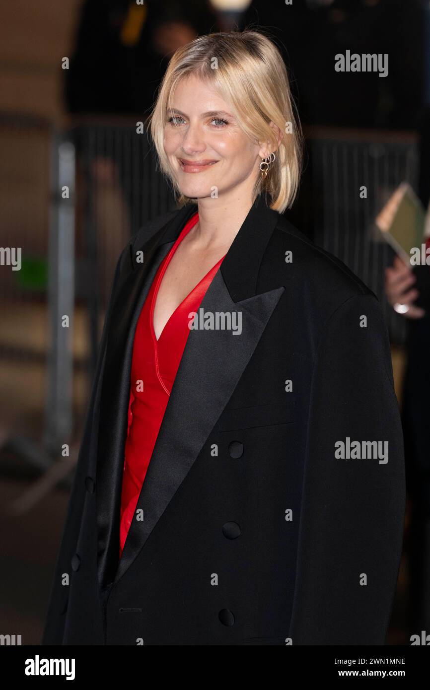Melanie Laurent arrives for the Balmain Fall/Winter 2024-2025 ready-to ...