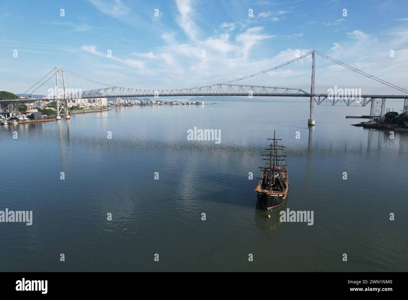 The Hercilio Luz Bridge, in Florianopolis, Brazil Stock Photo - Alamy