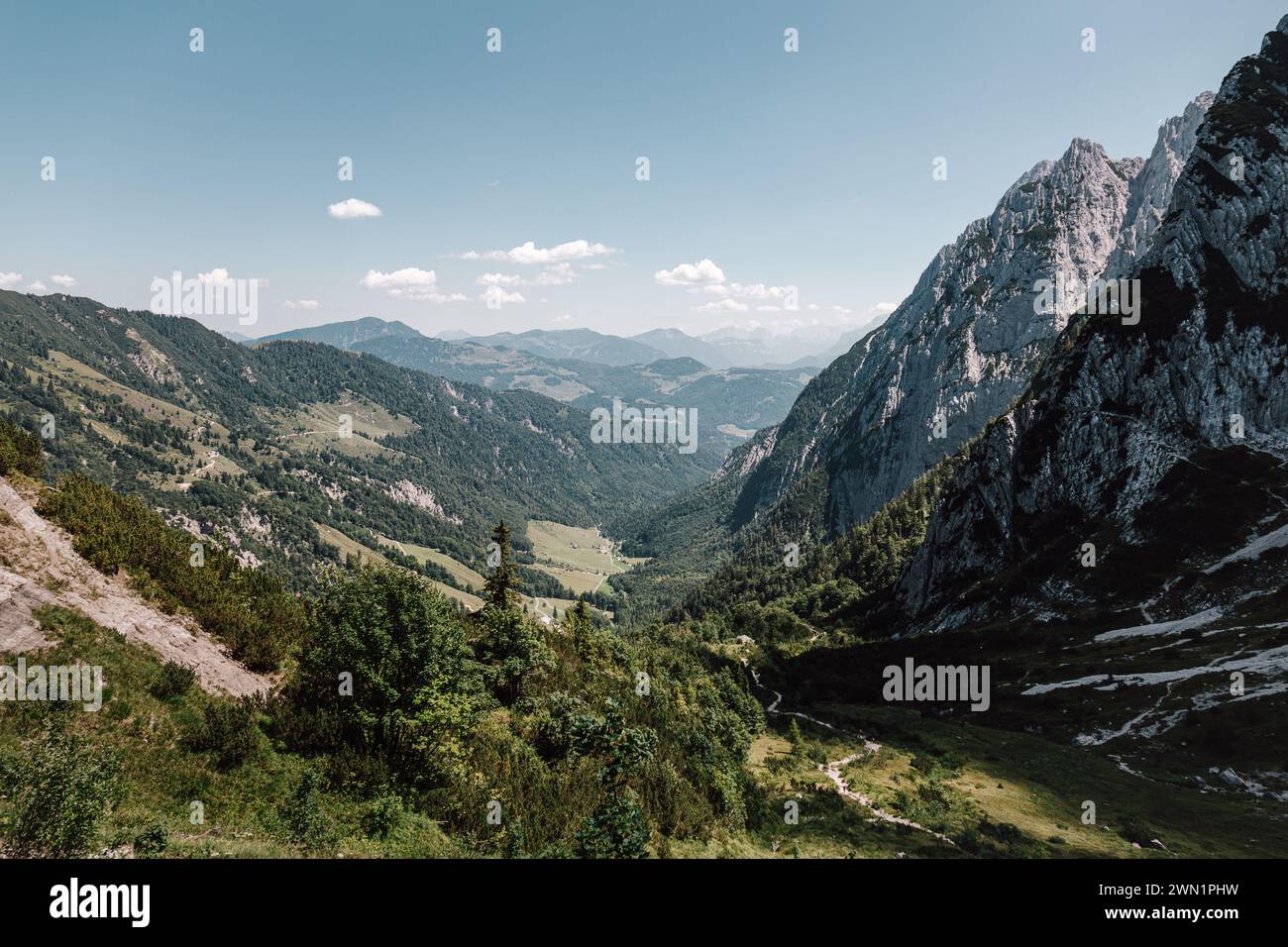 A Summer Day in the Mountains of the Tyrolean Alps Stock Photo - Alamy