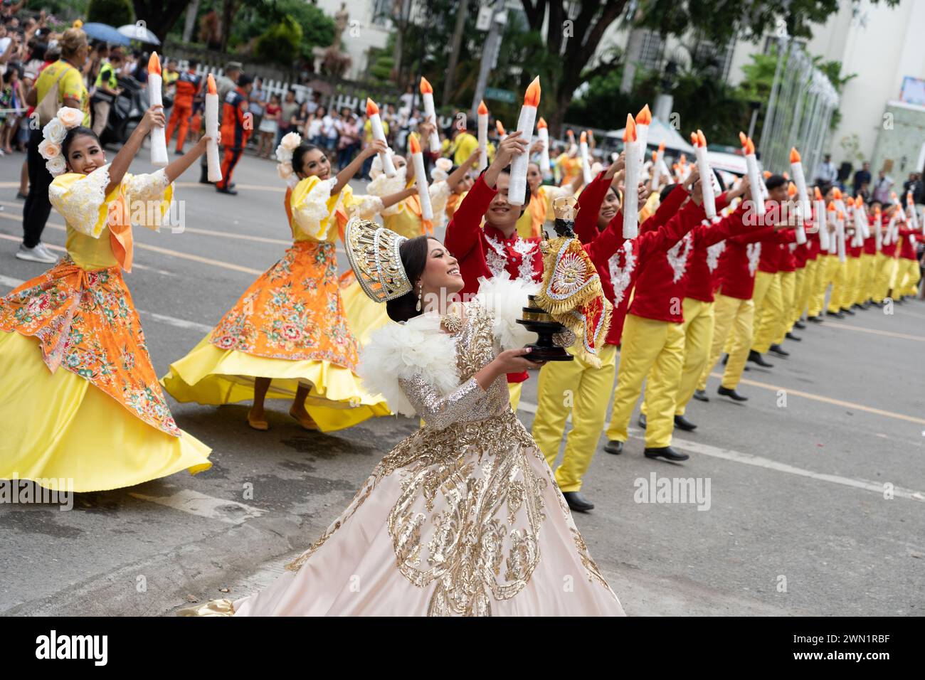 Sunday 14th January 2024, Cebu City, Philippines. A contingent group ...