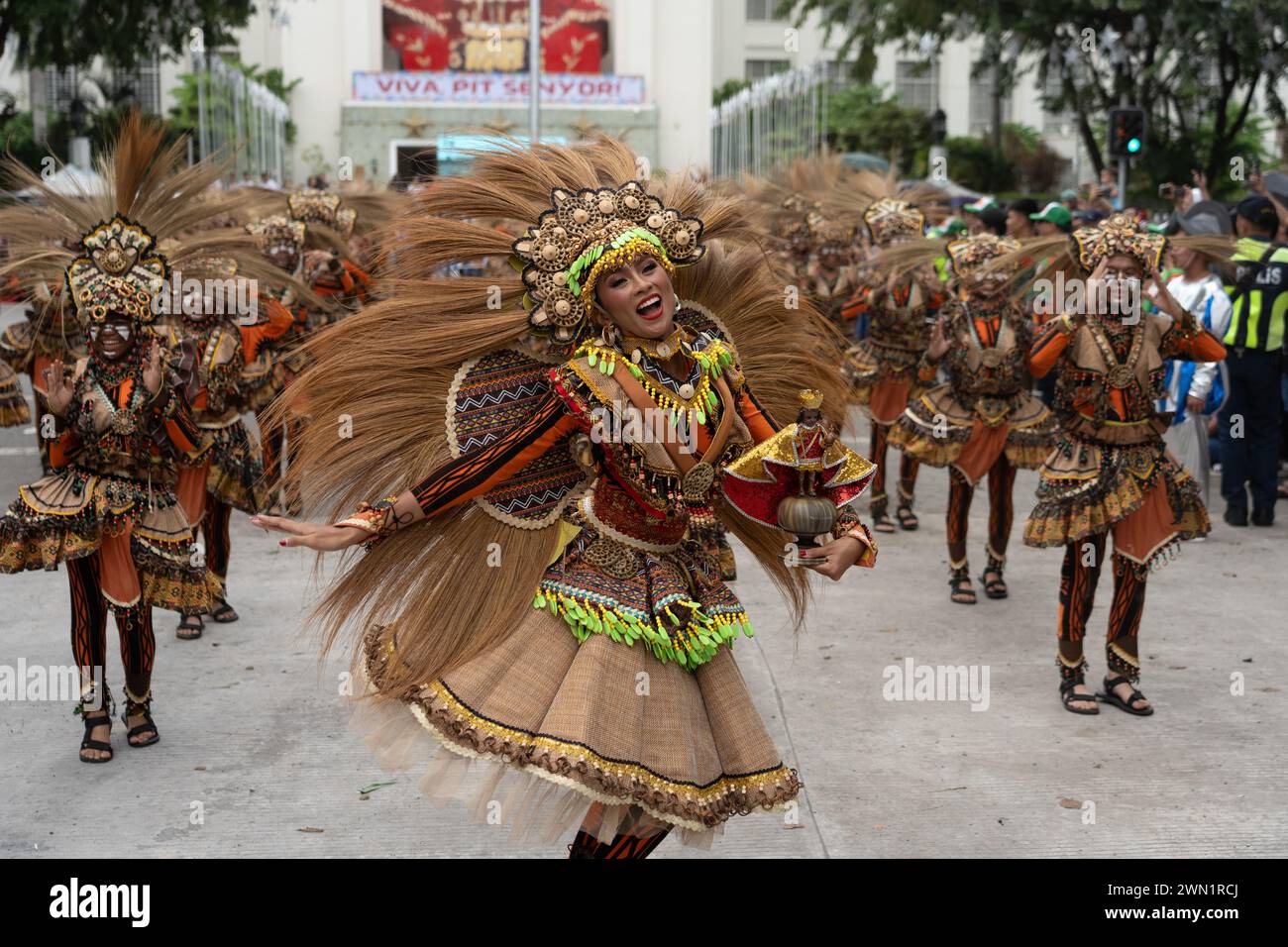 Sunday 14th January 2024, Cebu City, Philippines. A contingent group ...