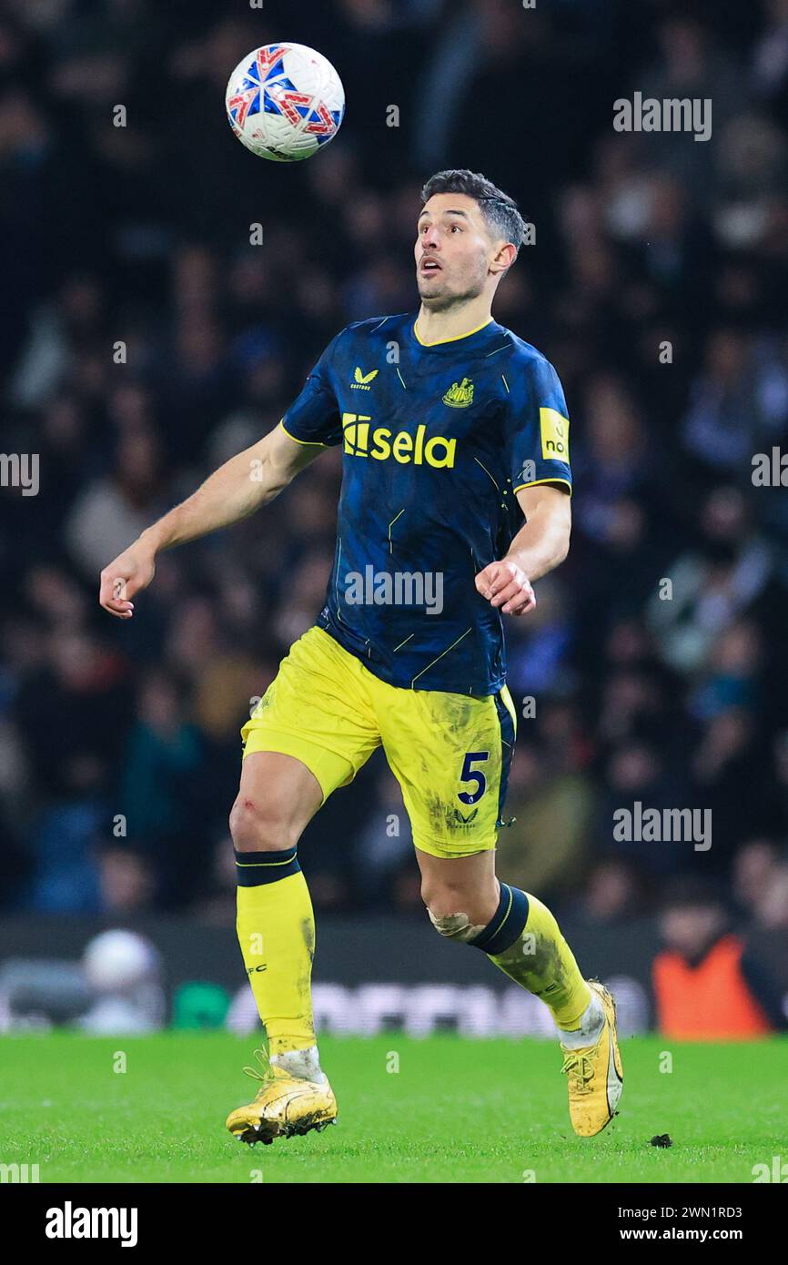Blackburn, UK. 27th Feb, 2024. Fabian Schar of Newcastle United during ...