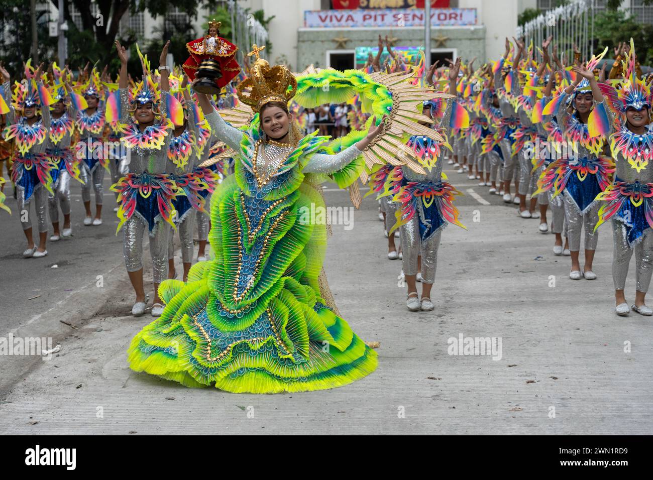 Sunday 14th January 2024, Cebu City, Philippines. A contingent group ...