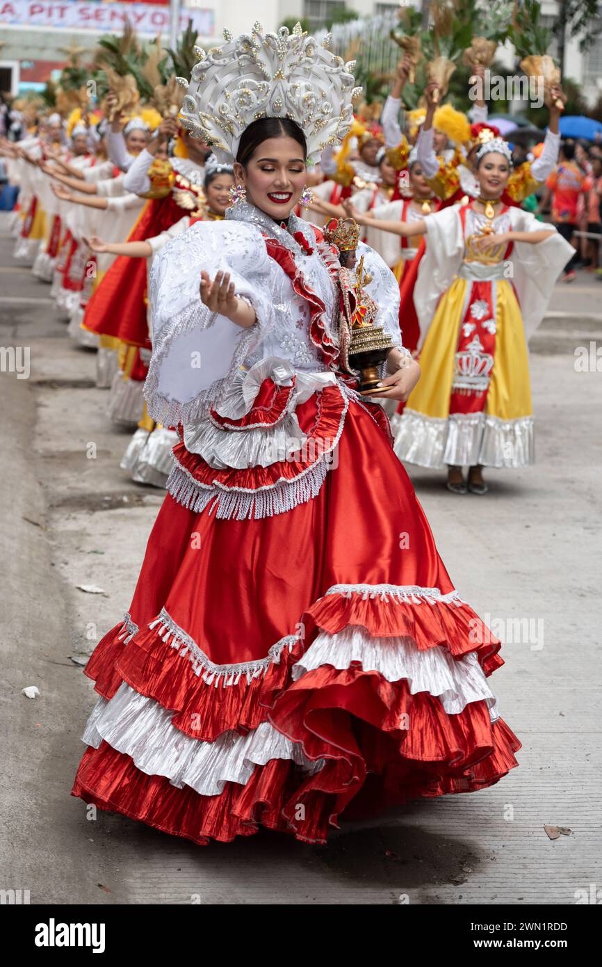 Sunday 14th January 2024, Cebu City, Philippines. A contingent group ...