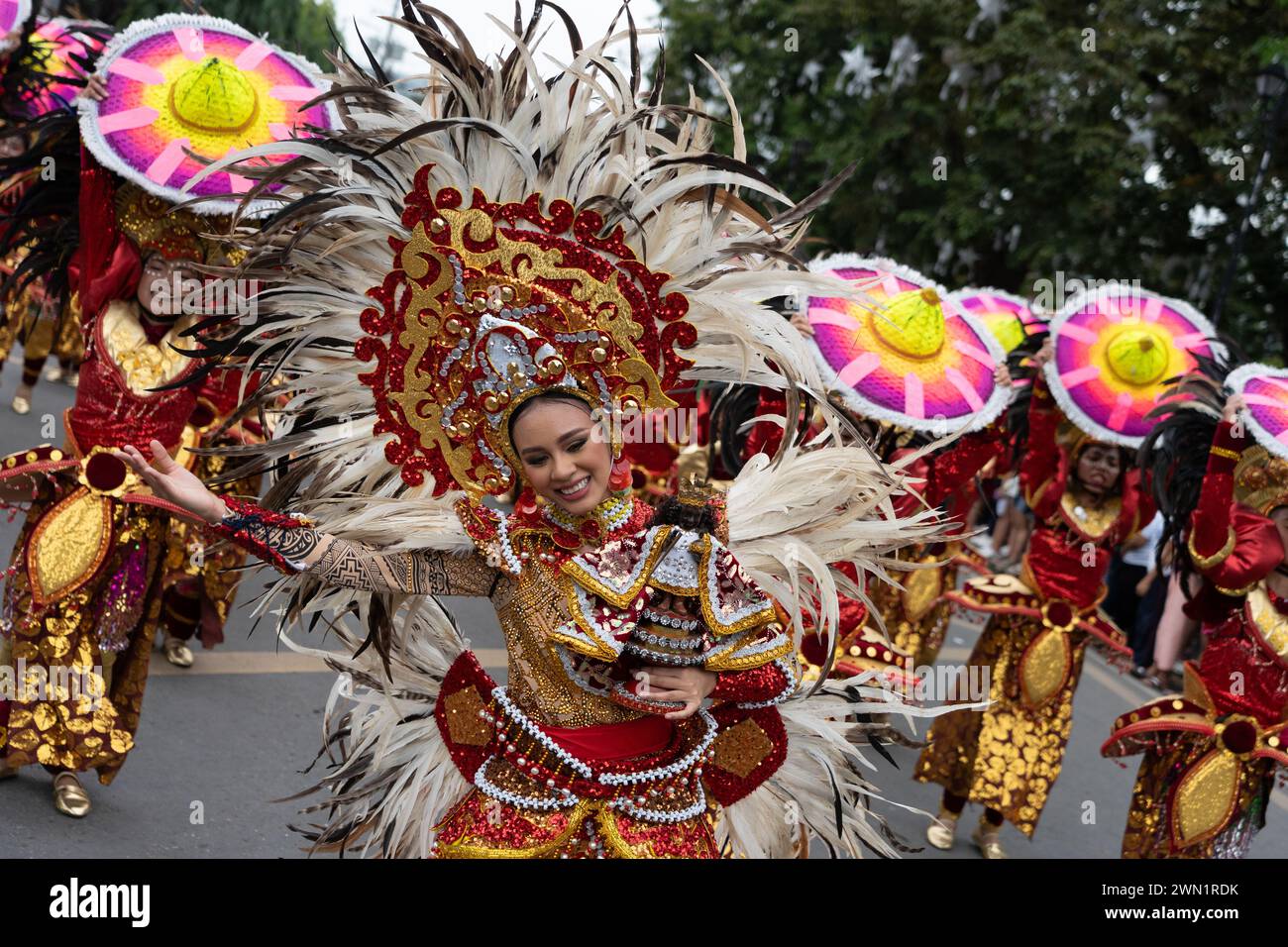 Sunday 14th January 2024, Cebu City, Philippines. A contingent group ...