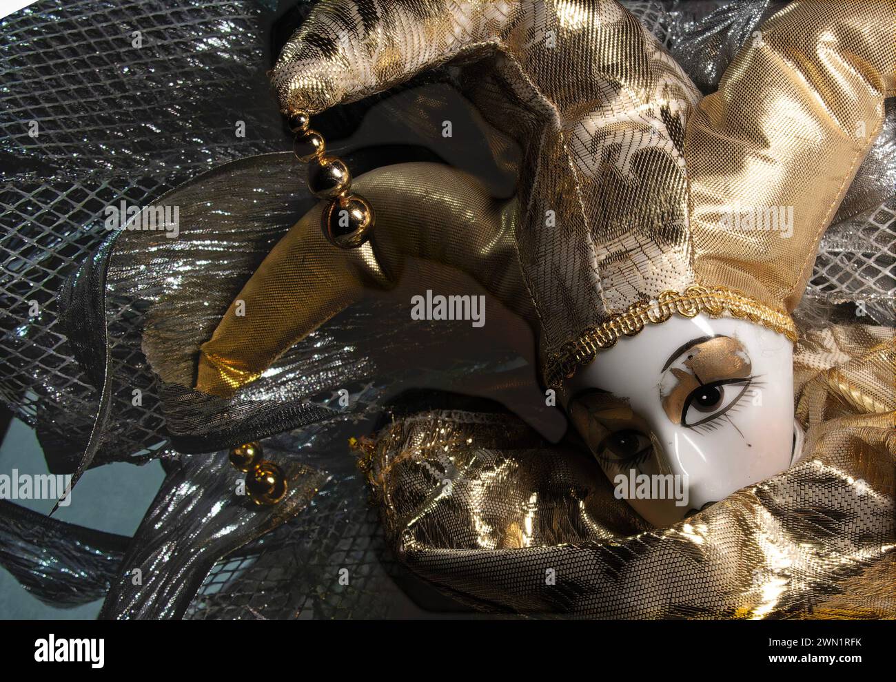 A porcelain Pierrot figure in a studio setting Stock Photo - Alamy