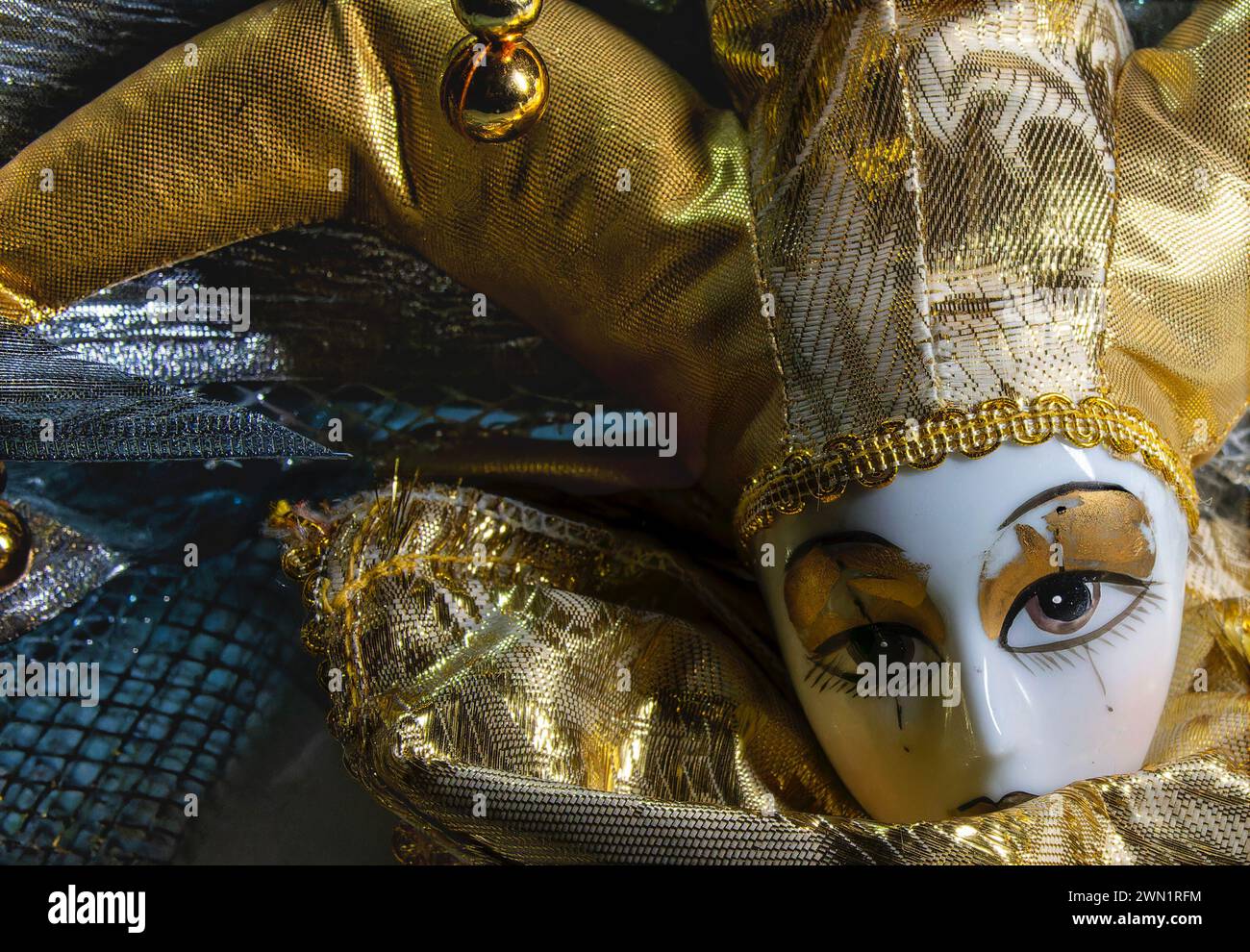 A porcelain Pierrot figure in a studio setting Stock Photo - Alamy