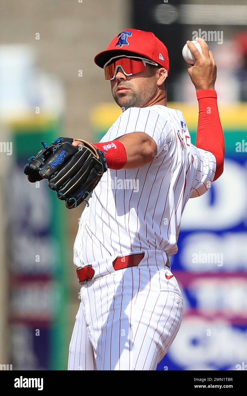 CLEARWATER, FL - FEBRUARY 28: Philadelphia Phillies second baseman Whit ...
