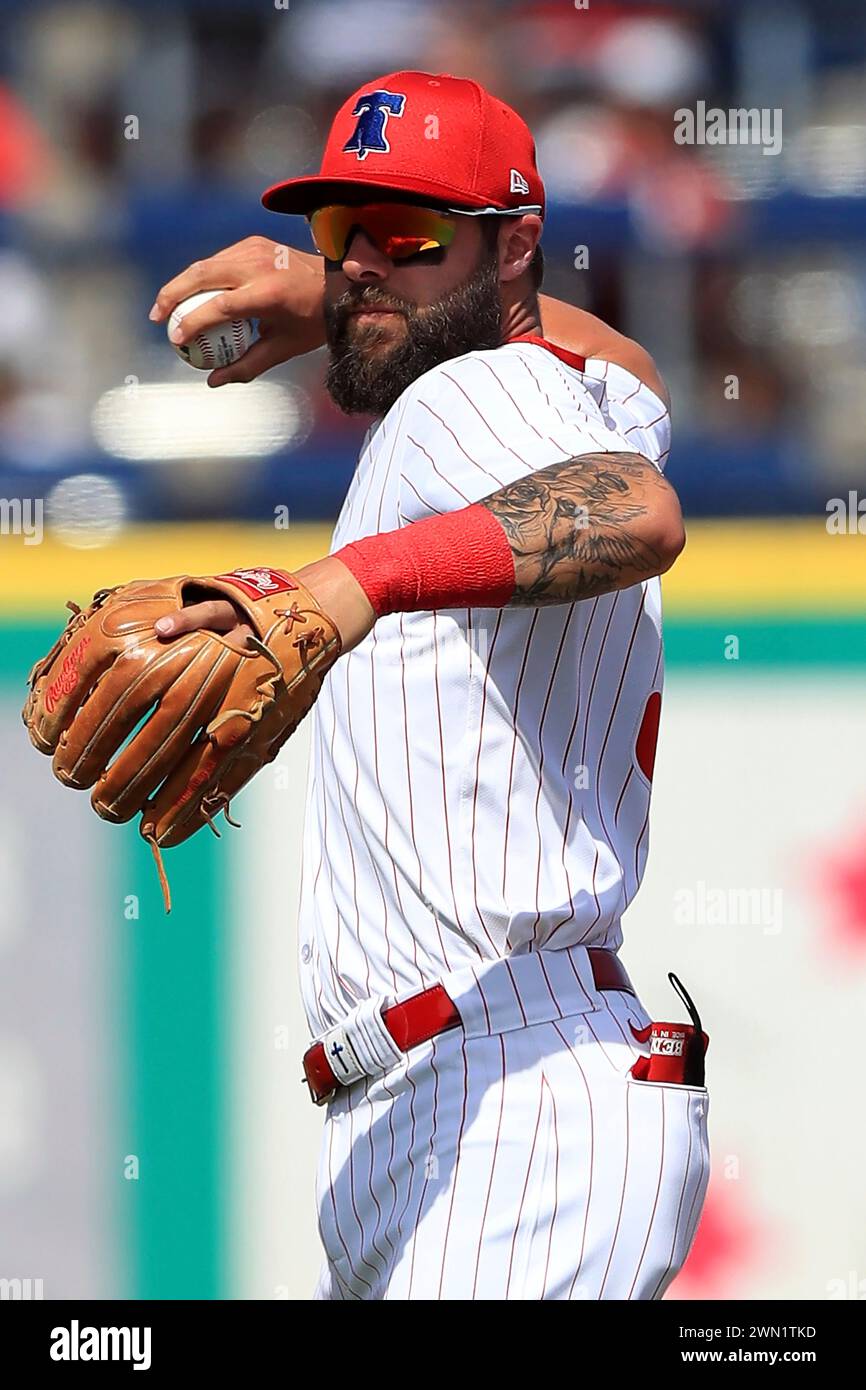 CLEARWATER, FL - FEBRUARY 28: Philadelphia Phillies infielder Weston ...