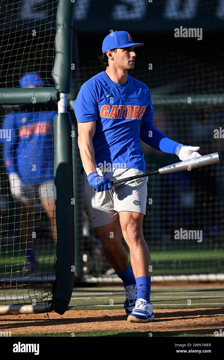 Florida's Jac Caglianone (14) before an NCAA college baseball game ...