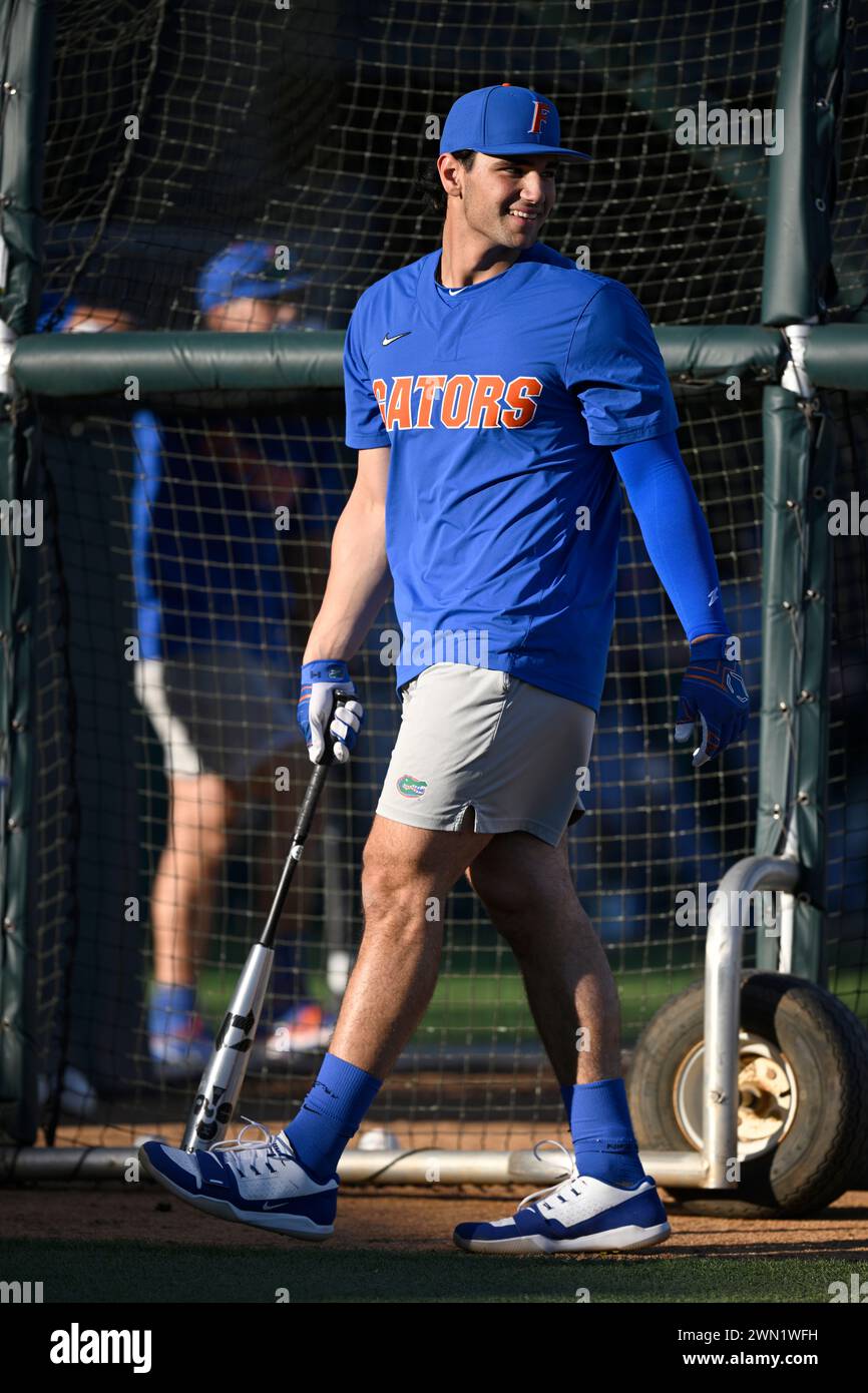 Florida's Jac Caglianone (14) before an NCAA college baseball game ...