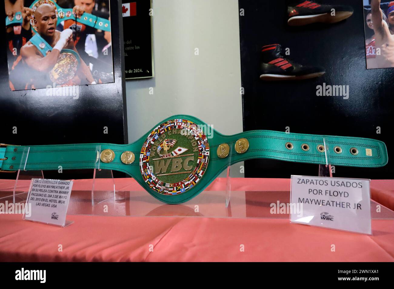 Floyd mayweather boxing belt hi-res stock photography and images - Alamy