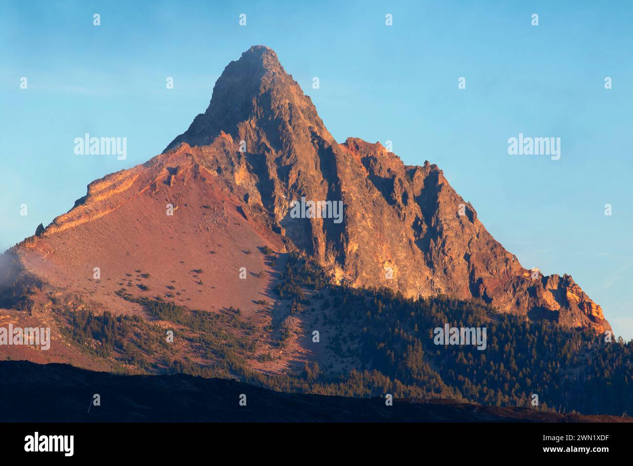Mount Washington from Lava River National Recreation Trail, Willamette ...
