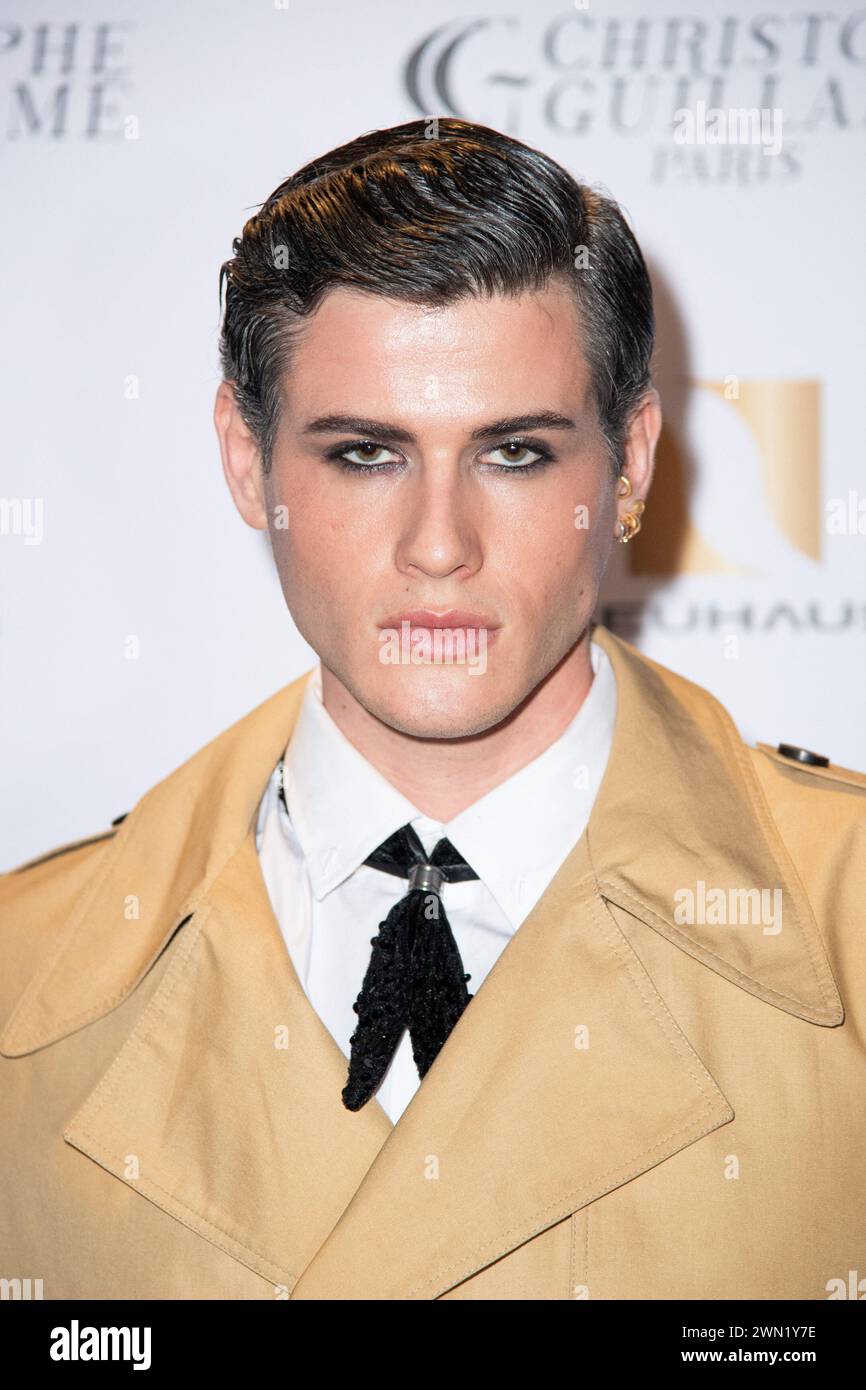 Paris, France. 28th Feb, 2024. Raphael Say attending the Christophe ...