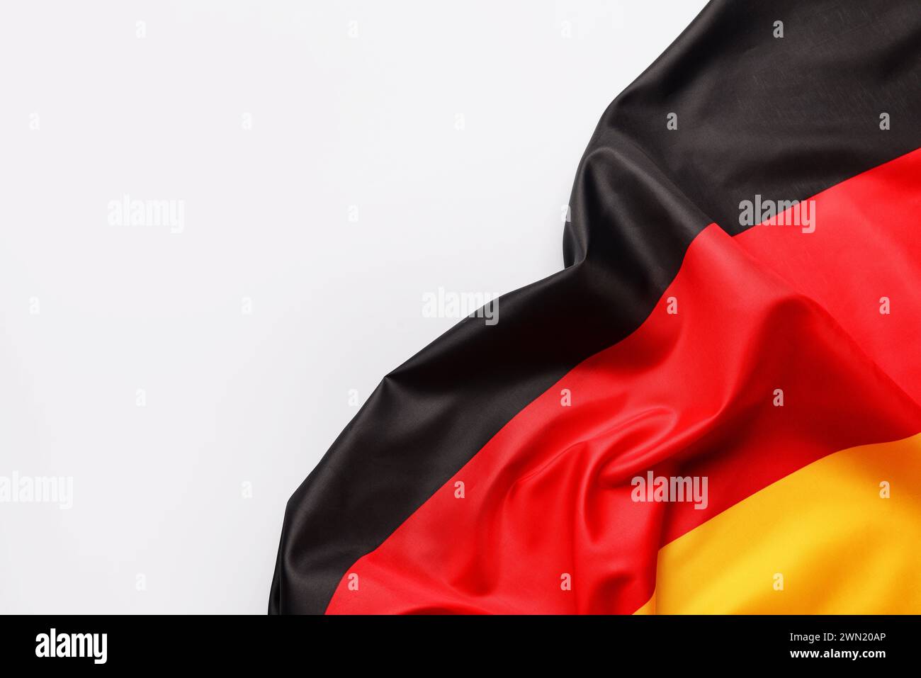 Flag of Germany on white background Stock Photo - Alamy
