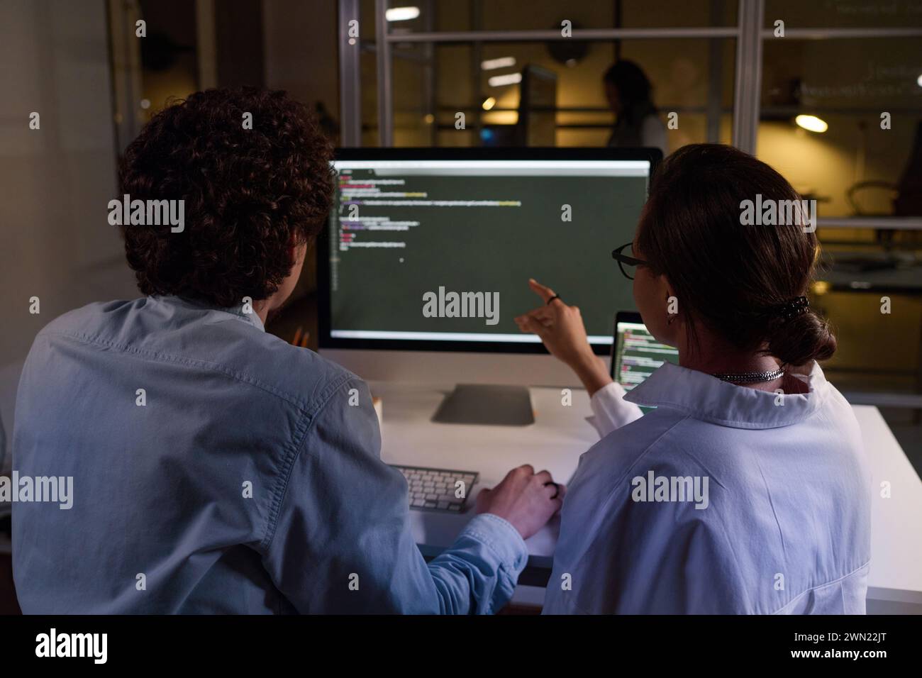 Rear view shot computer programmer hi-res stock photography and images ...