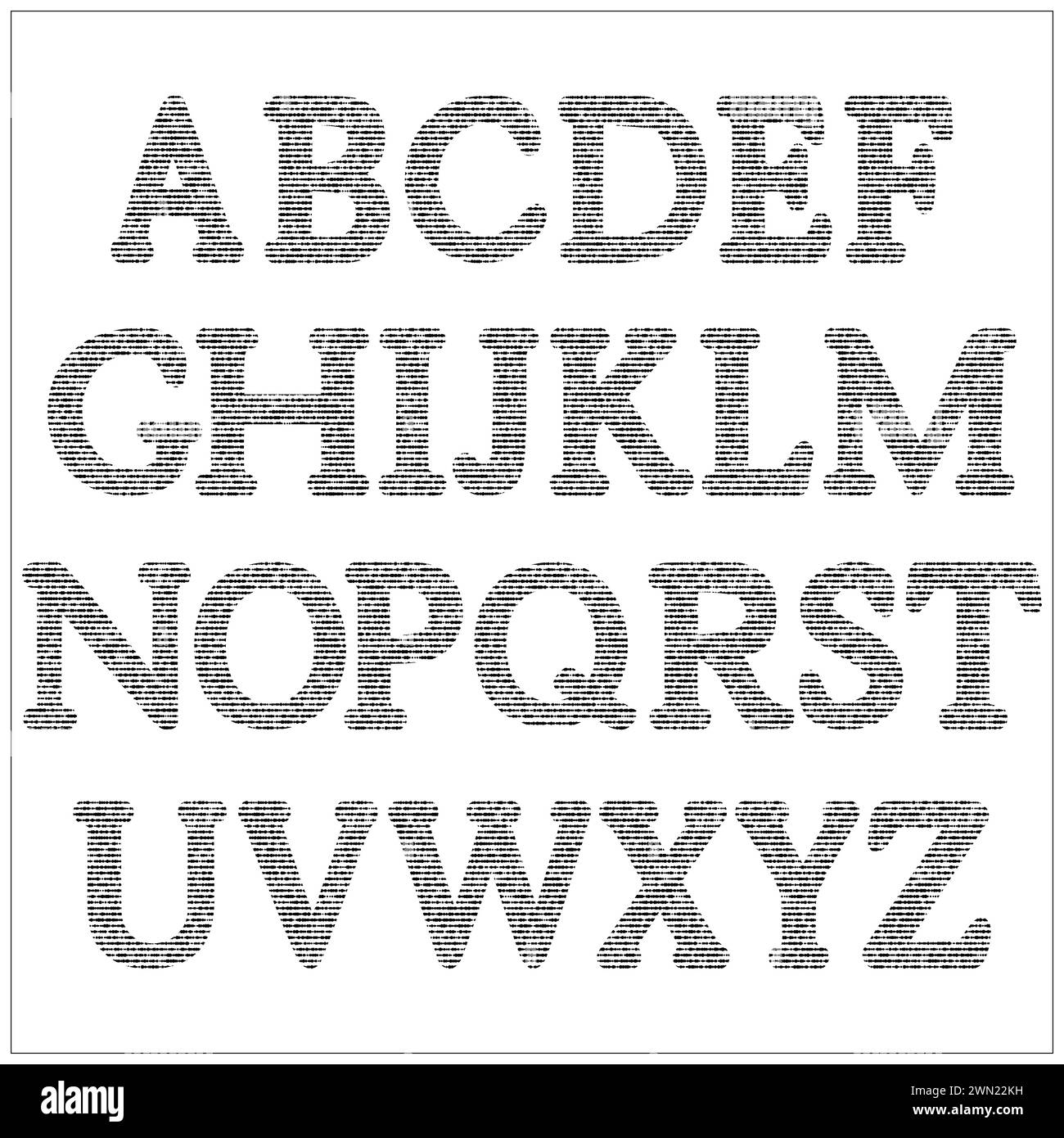 Vector Alphabet Set. Gray letters on a white background Stock Vector ...