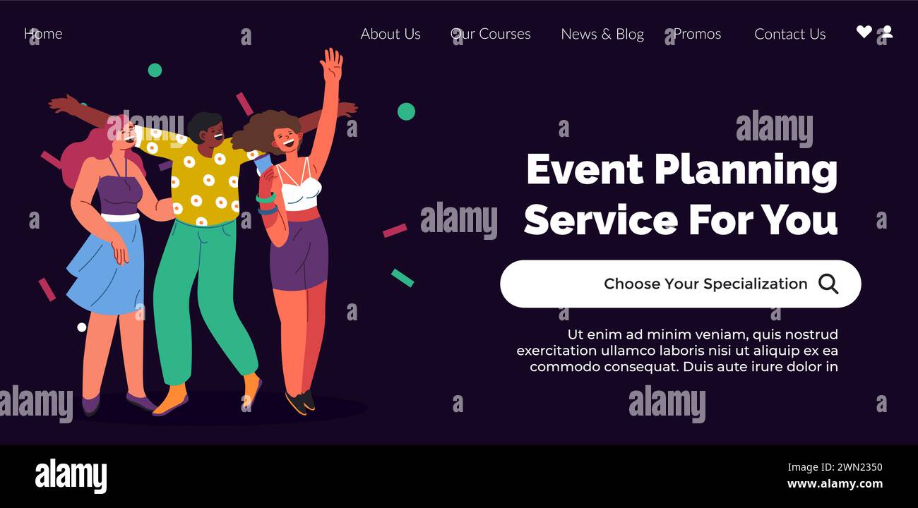 Event planning professional Stock Vector Images - Alamy