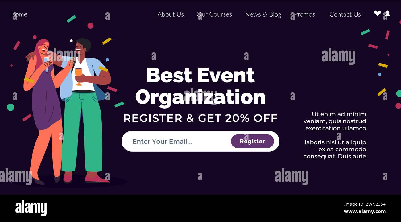 Social organization party Stock Vector Images - Alamy