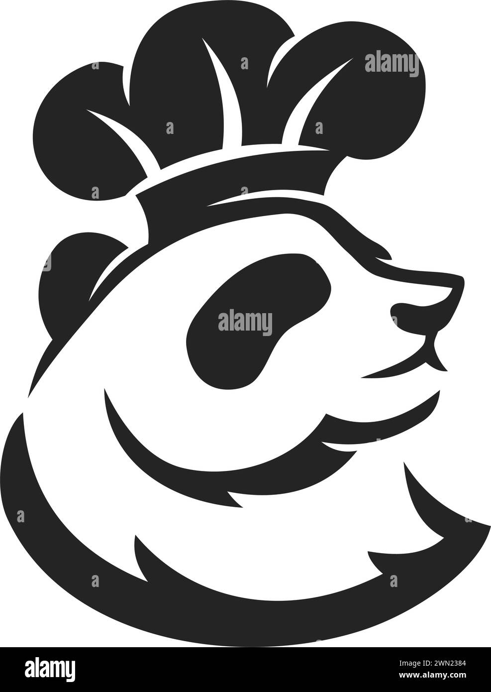 Panda Logo template Isolated. Brand Identity. Icon Abstract Vector ...